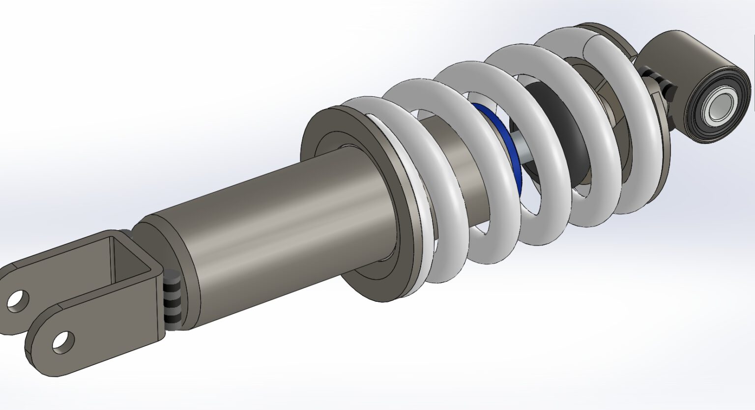 Shock Absorber 3D CAD Model (Aprilia RS 125) | Hartrusion